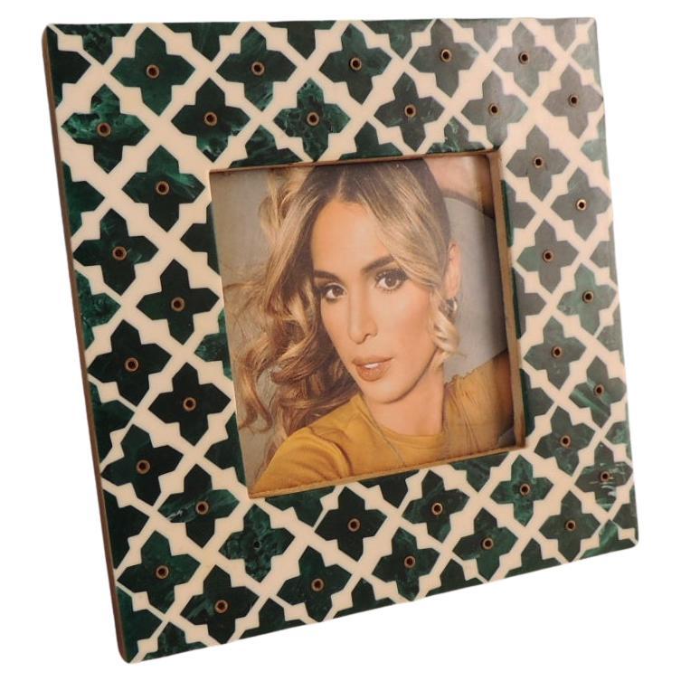 Faux Malachite Picture Frame at 1stDibs | malachite frame