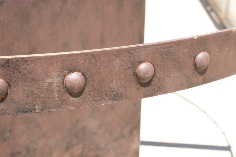 Square Iron Table Base with Ornamental Border Ideal for Round Table Top ...