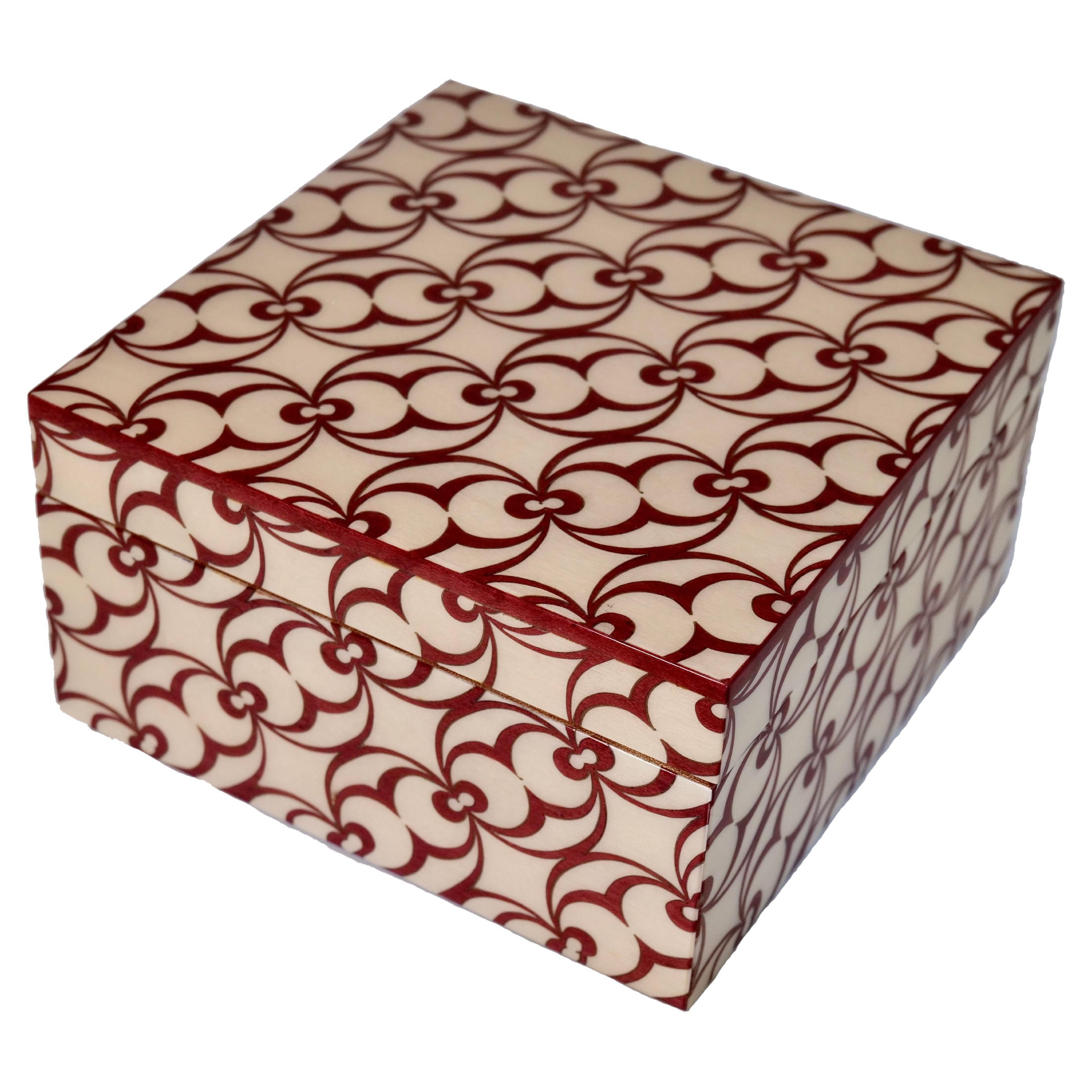 Italian Marquetry 'Intarsio' Wood Trinket Desk Box Handmade in Italy ...