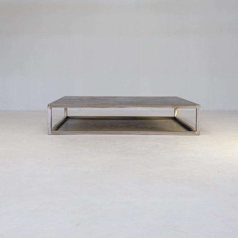 Square Large Coffee Table ‘Trinity’ for Baxter For Sale at 1stDibs