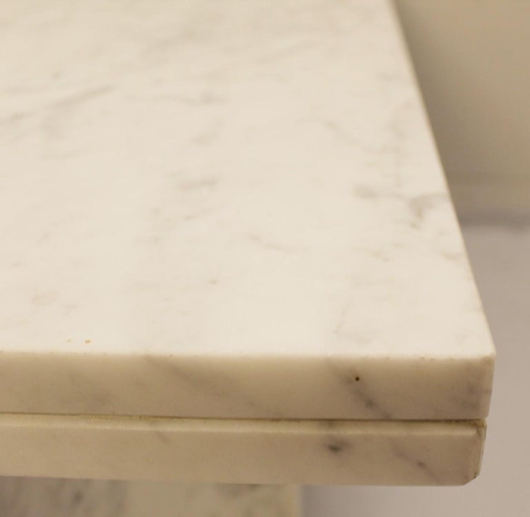 Square Marble Coffee Table with Curved Legs at 1stDibs | curved marble ...