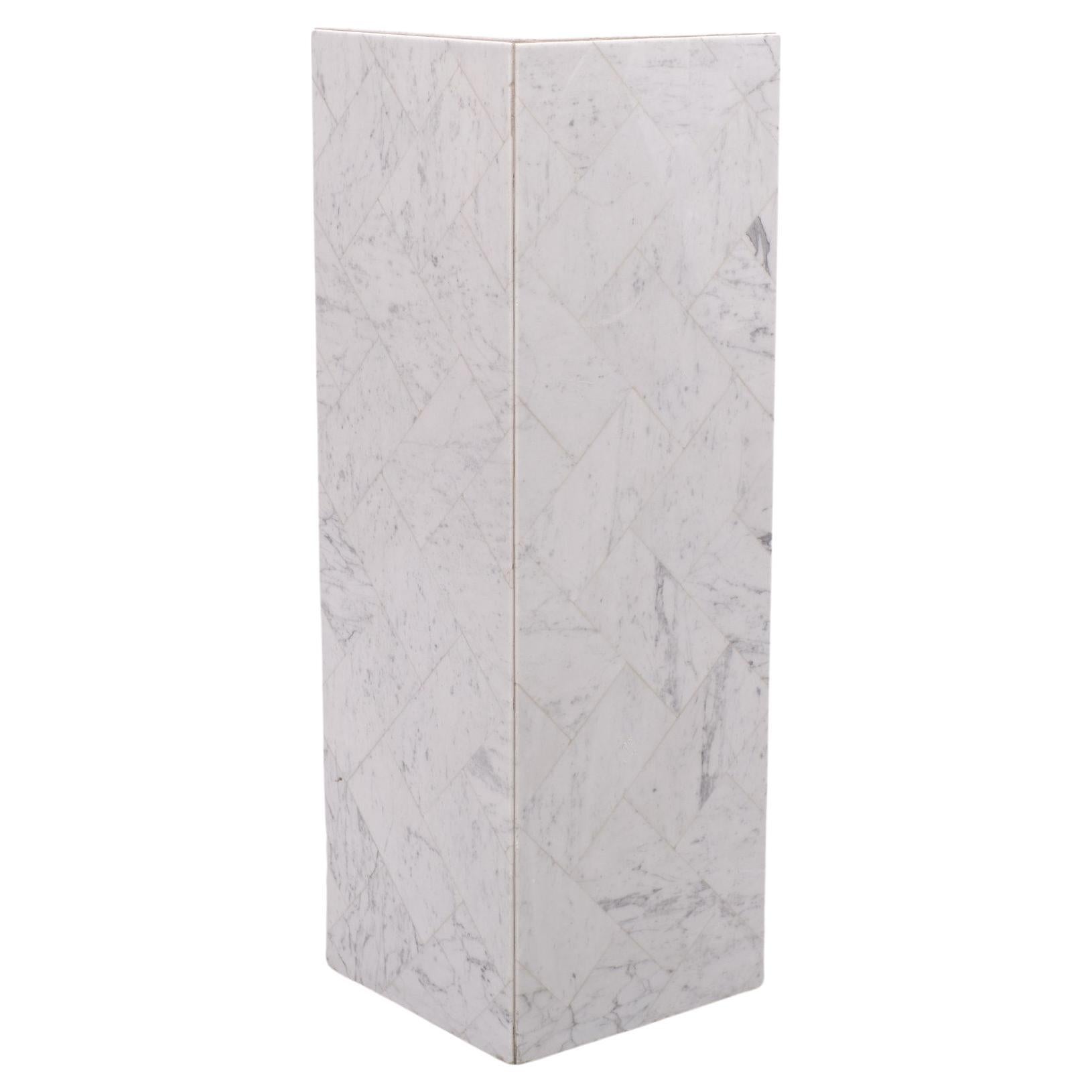 Square Marble Pedestal 1970s France For Sale at 1stDibs