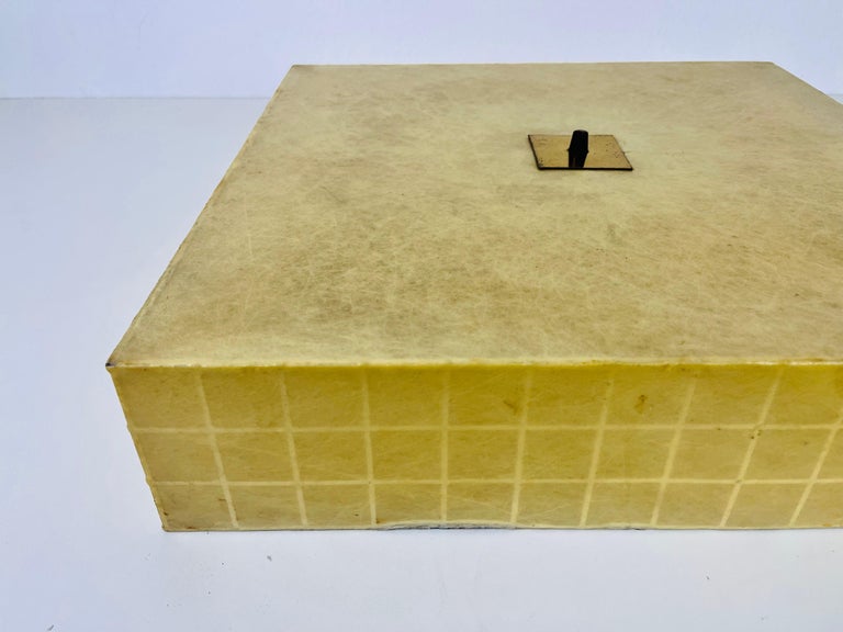 Square Mid-Century Modern Cocoon Flush Mount, 1960s, Italy For Sale at ...