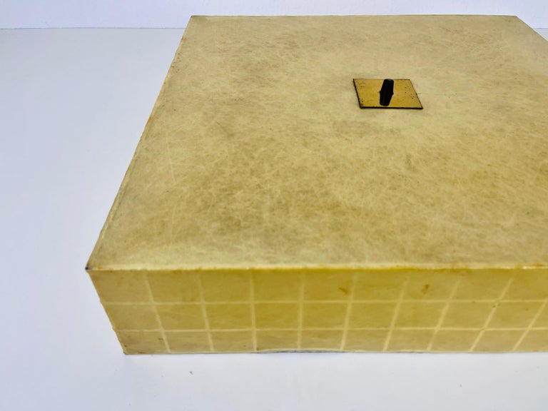 Square Mid-Century Modern Cocoon Flush Mount, 1960s, Italy For Sale at ...