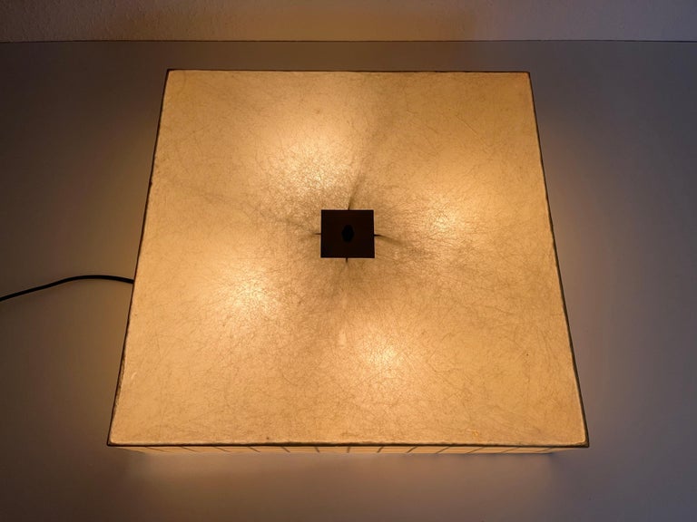 Square Mid-Century Modern Cocoon Flush Mount, 1960s, Italy For Sale at ...
