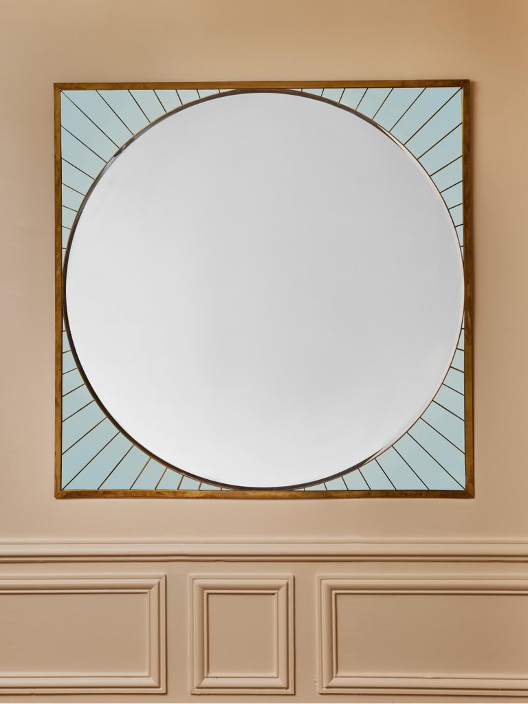 Square mirror by Studio Glustin For Sale at 1stDibs