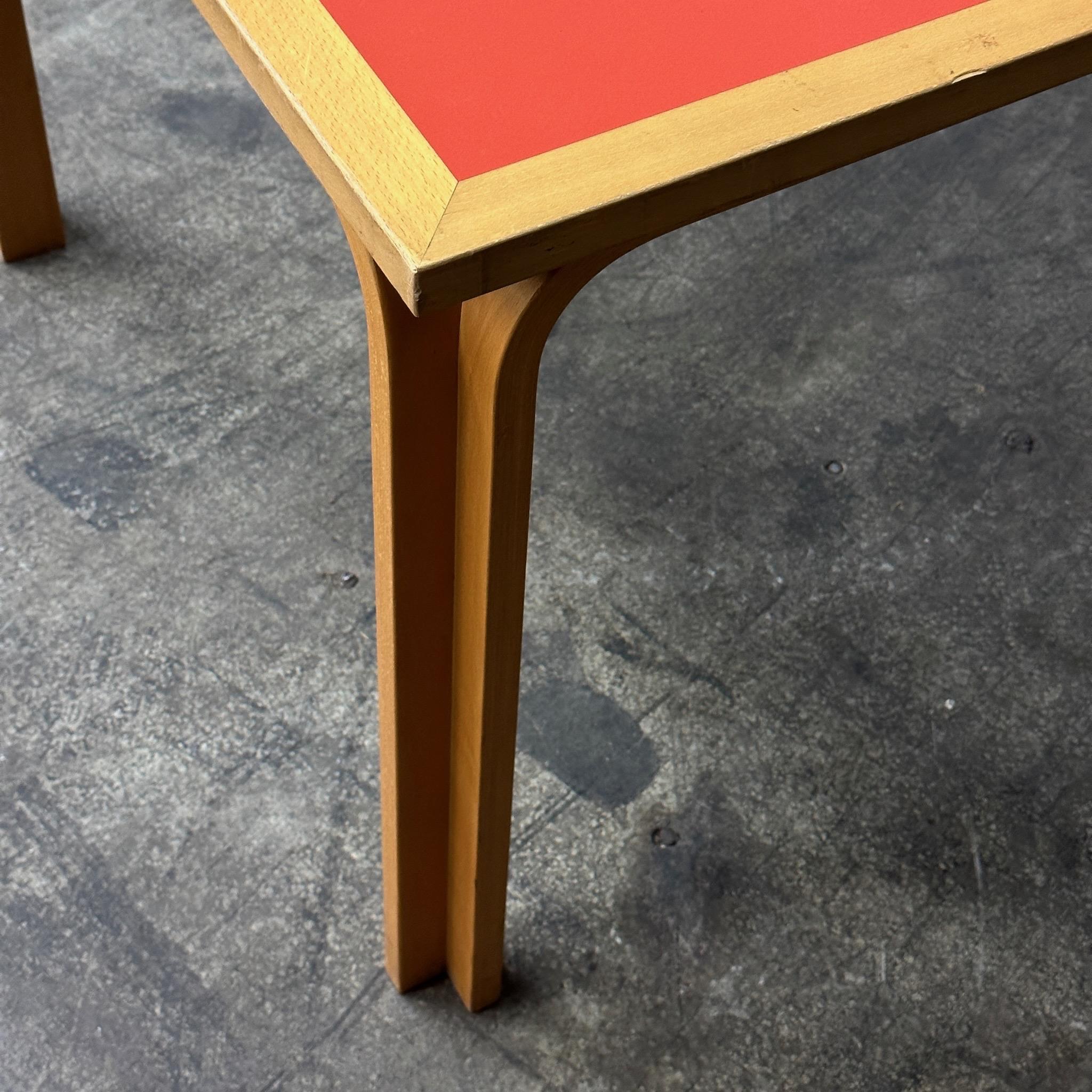 Square Orange Table by Rud Thygesen and Johnny Sørensen for Magnus ...