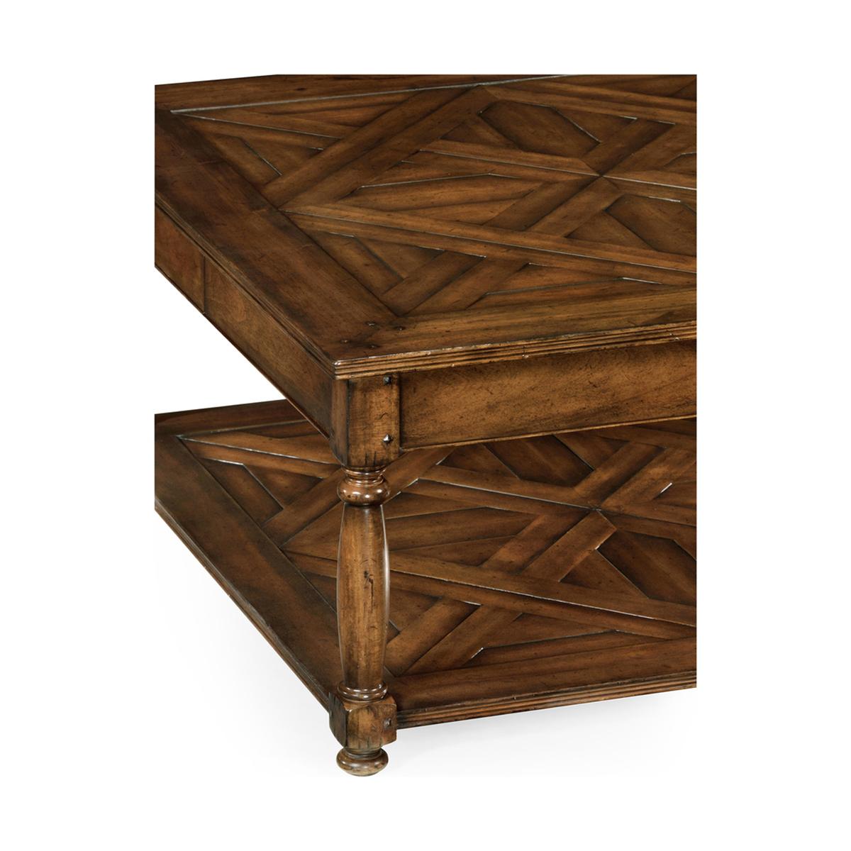 Square Parquet Coffee Table at 1stDibs
