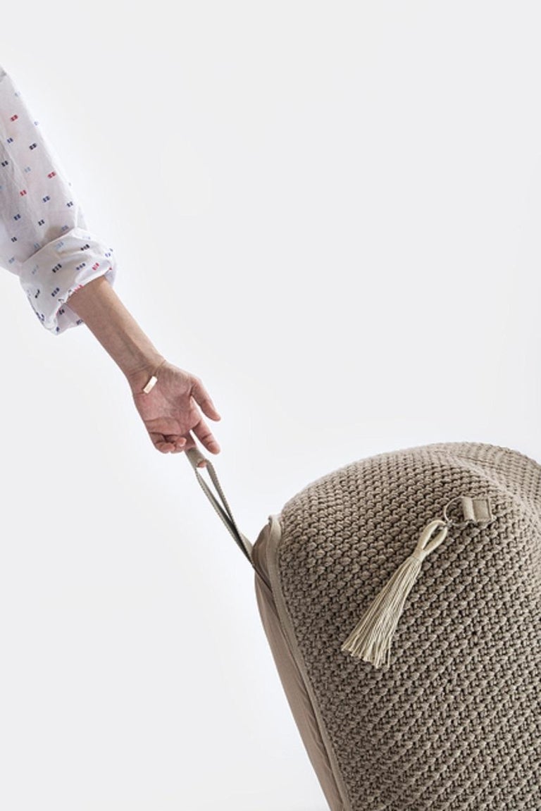 Square Pouf - Earth. Iota For Sale at 1stDibs