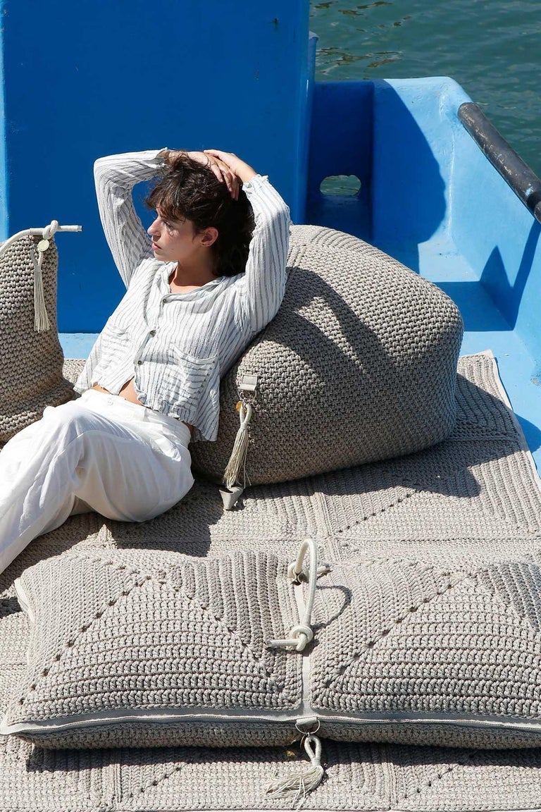 Square Pouf - Earth. Iota For Sale at 1stDibs