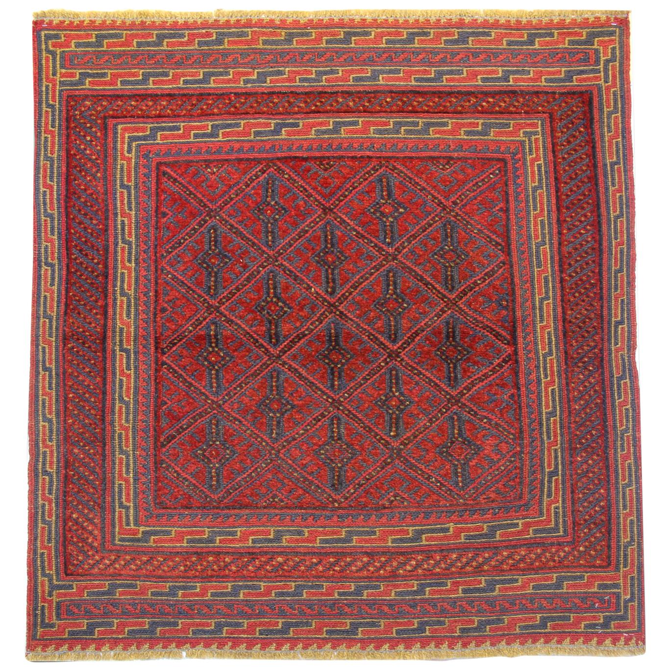 Natural Indigo Ombre Wool Rug at 1stDibs