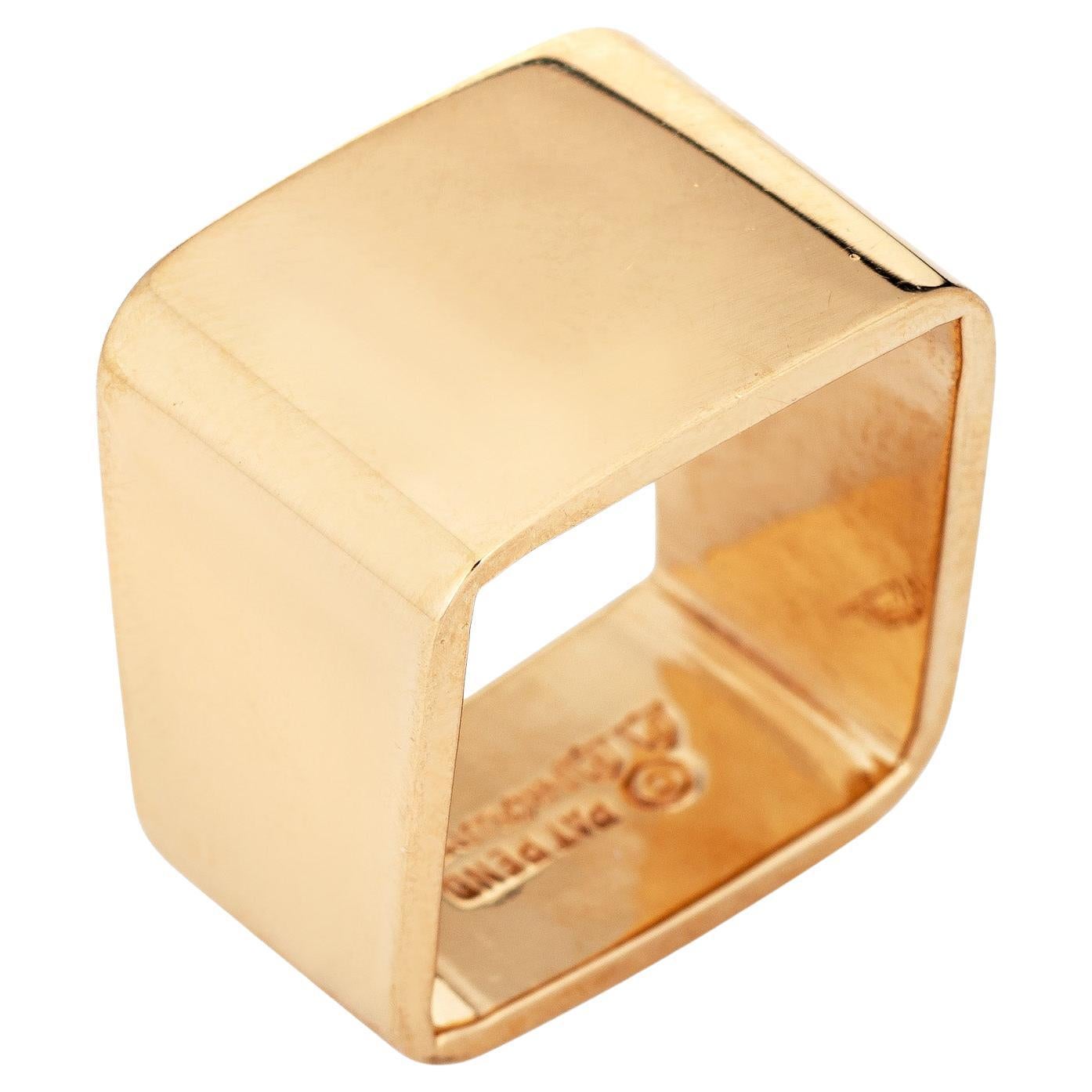 80s Black Onyx Diamond Ring Vintage 14k Yellow Gold East West Square ...