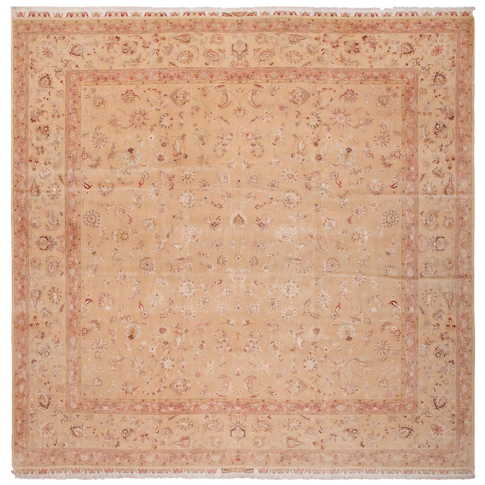 Vintage Persian Tabriz Wool and Silk Rug by Master Weaver Shirfar For ...