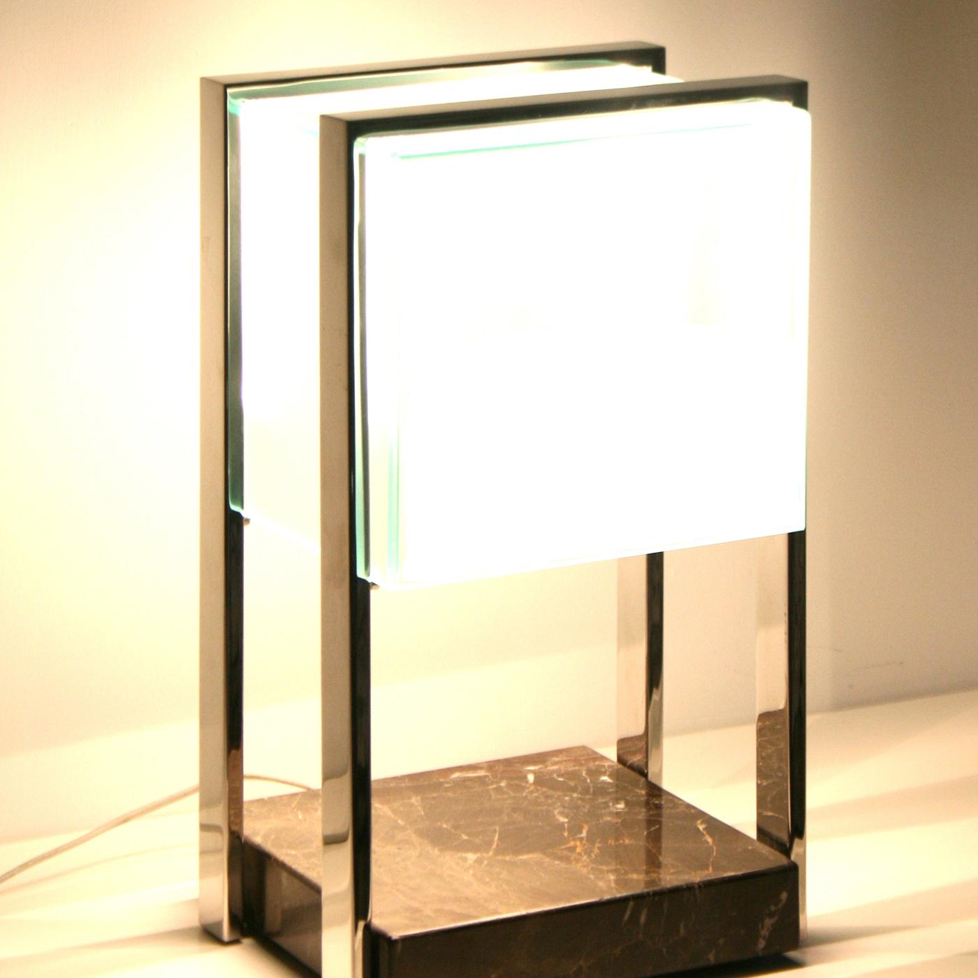 Square Suitcase Table Lamp with Saint Laurent Marble Base by Vincenzo ...