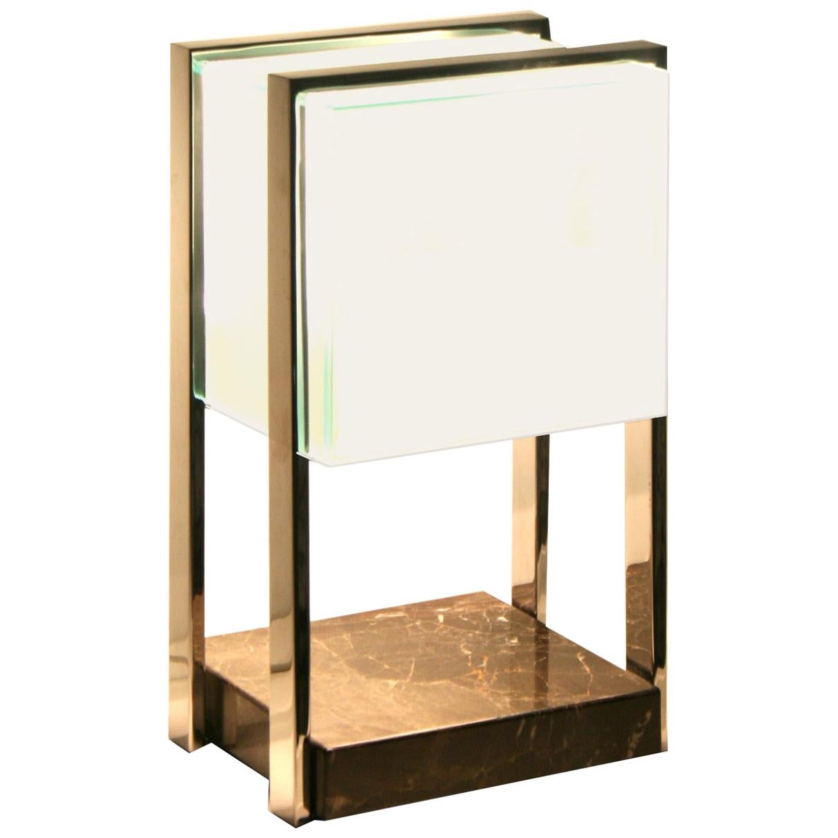 Square Suitcase Table Lamp with Saint Laurent Marble Base by Vincenzo ...