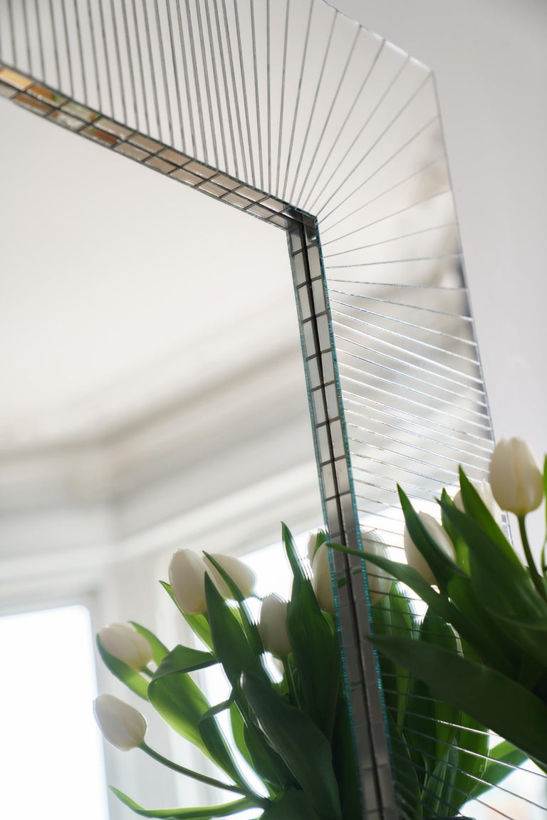 Square Sunray Collection Mosaic Mirror, Handmade in UK by Claire Nayman ...