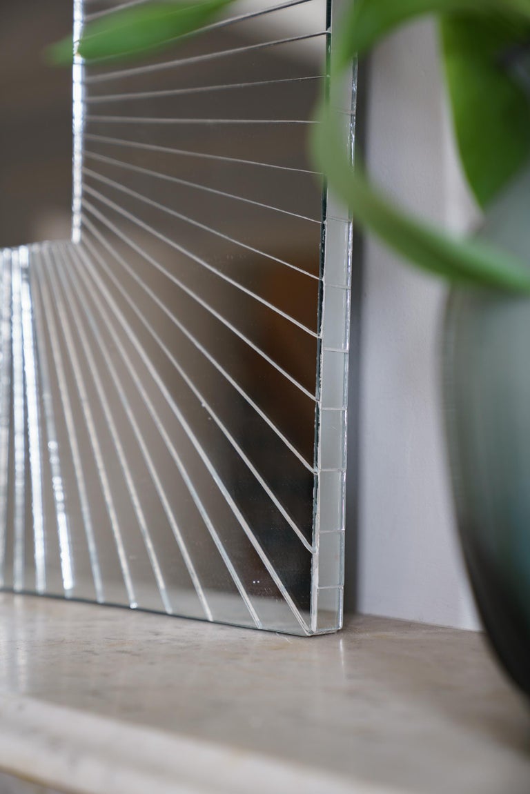 Square Sunray Collection Mosaic Mirror, Handmade in UK by Claire Nayman ...