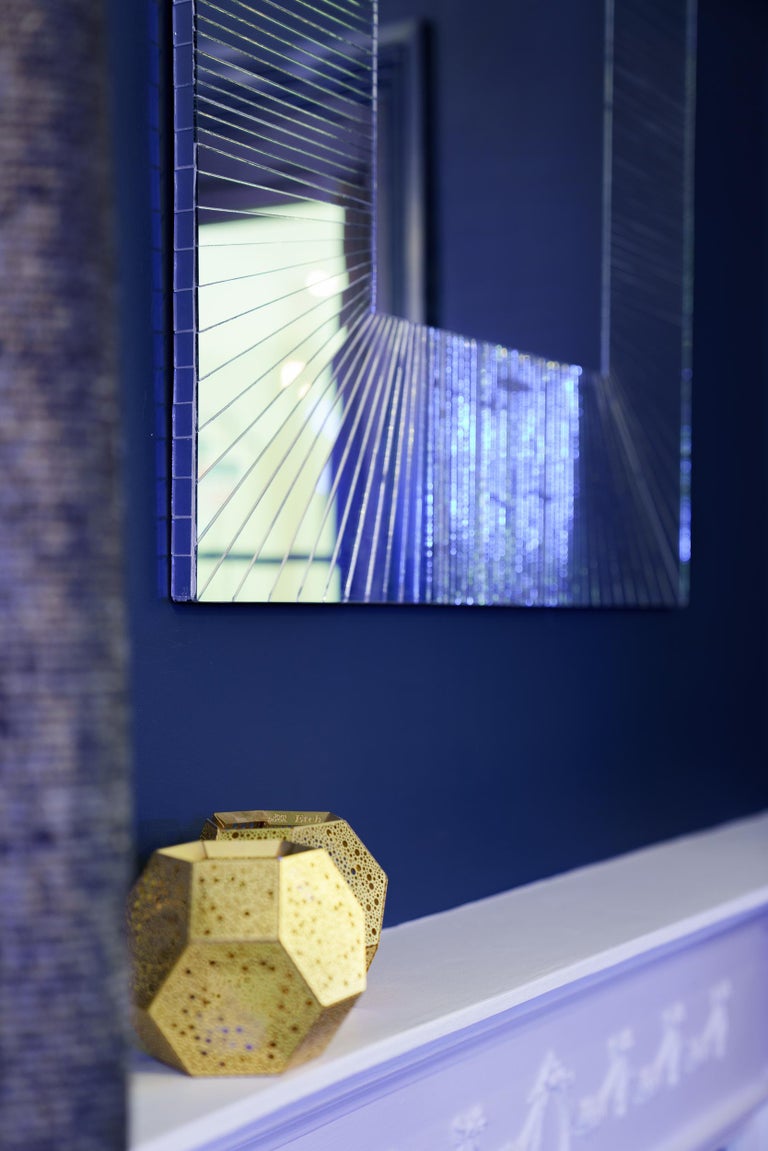 Square Sunray Mosaic Mirror, Handmade in UK by Claire Nayman For Sale ...