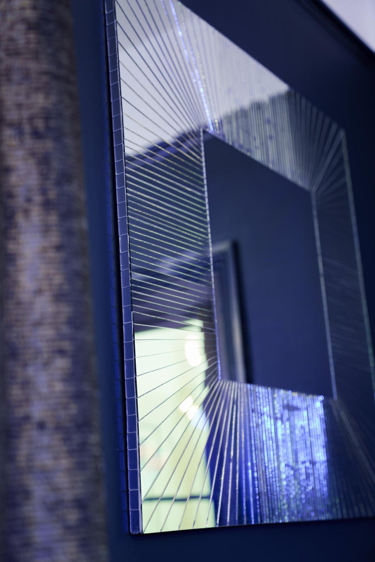 Square Sunray Mosaic Mirror, Handmade in UK by Claire Nayman For Sale ...