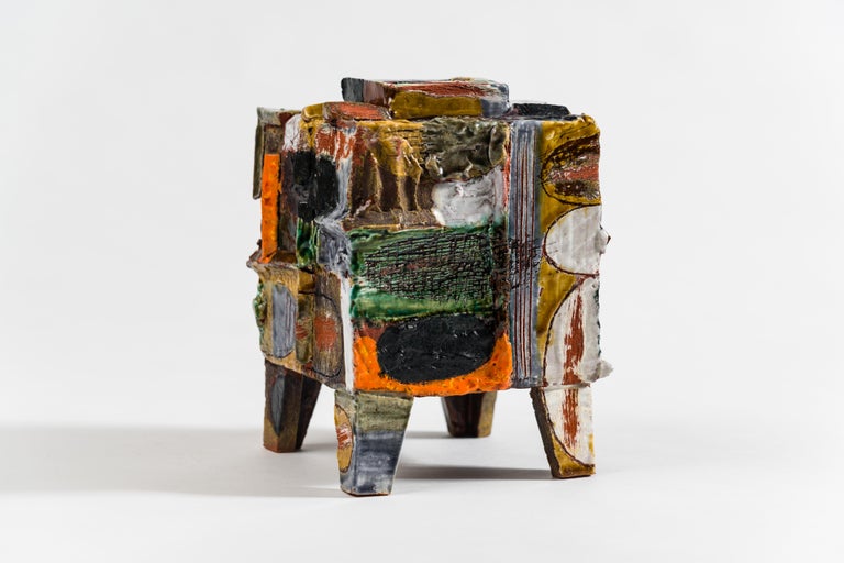 Square Terracotta Vessel For Sale at 1stDibs