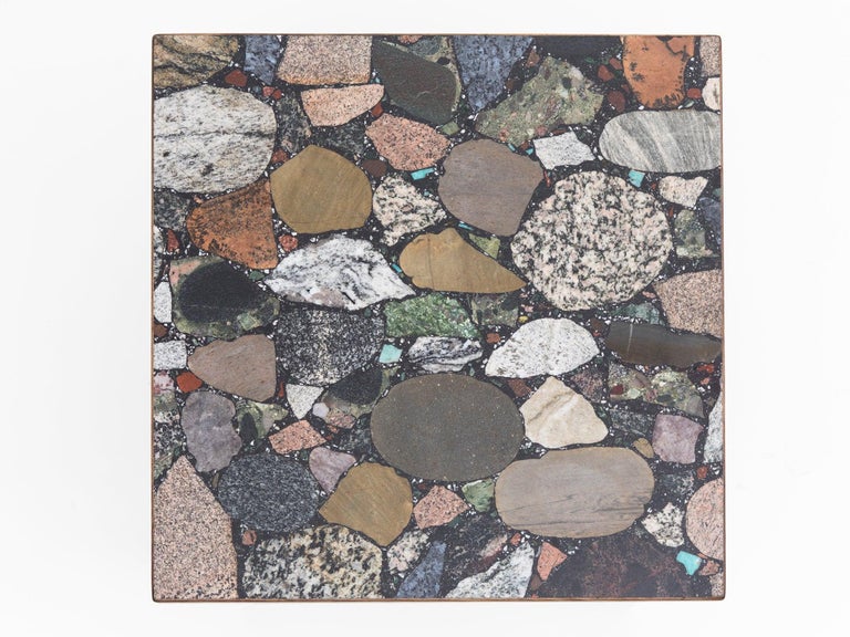 Square Terrazzo Coffee Table by Erling Viksjø For Sale at 1stDibs