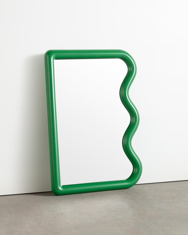 Squiggle Mirror / Lacquered Finish For Sale at 1stDibs