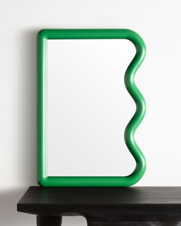 Squiggle Mirror / Lacquered Finish For Sale at 1stDibs