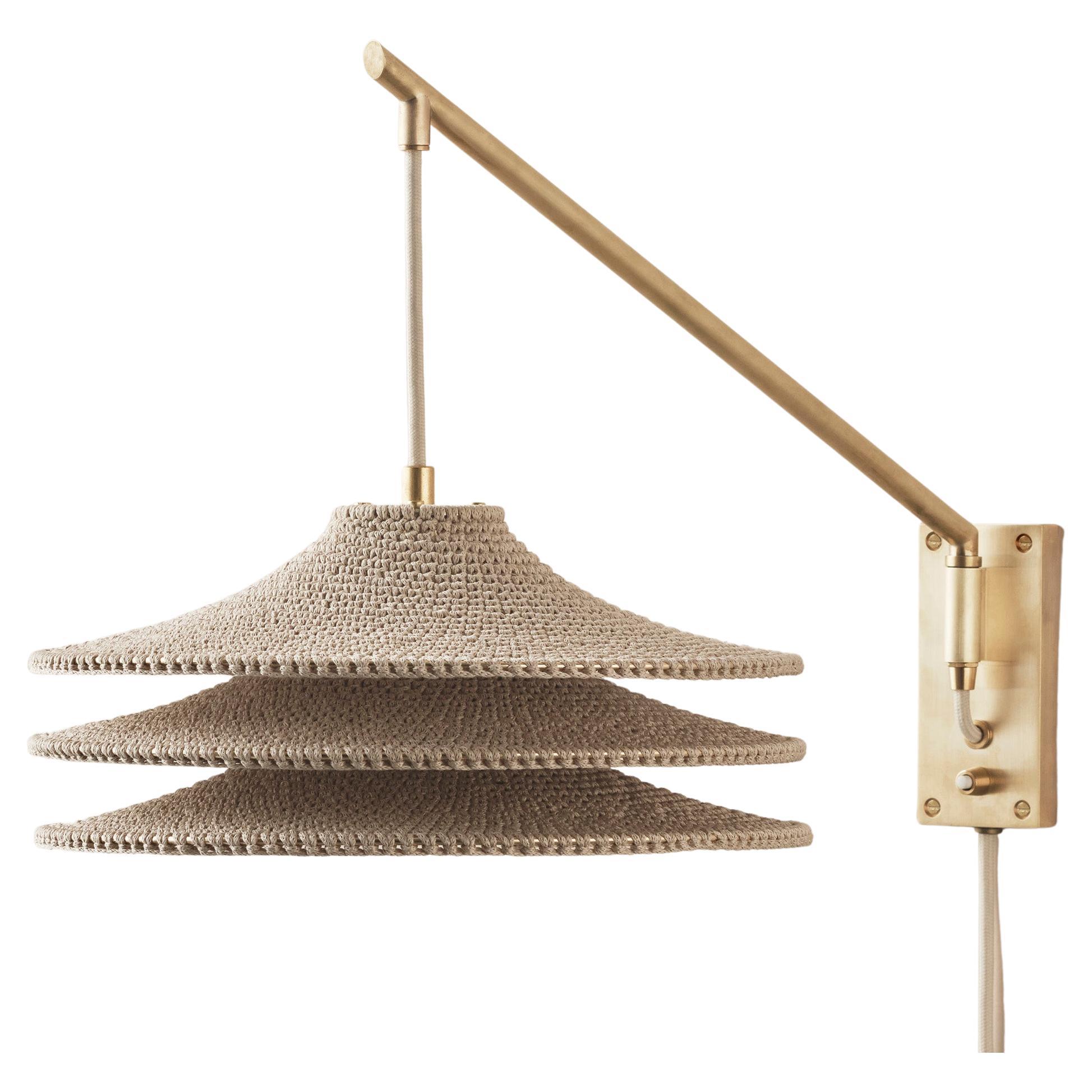 SS03 Wall Arm Short Light, Hand Crocheted in 100% Egyptian Cotton For ...