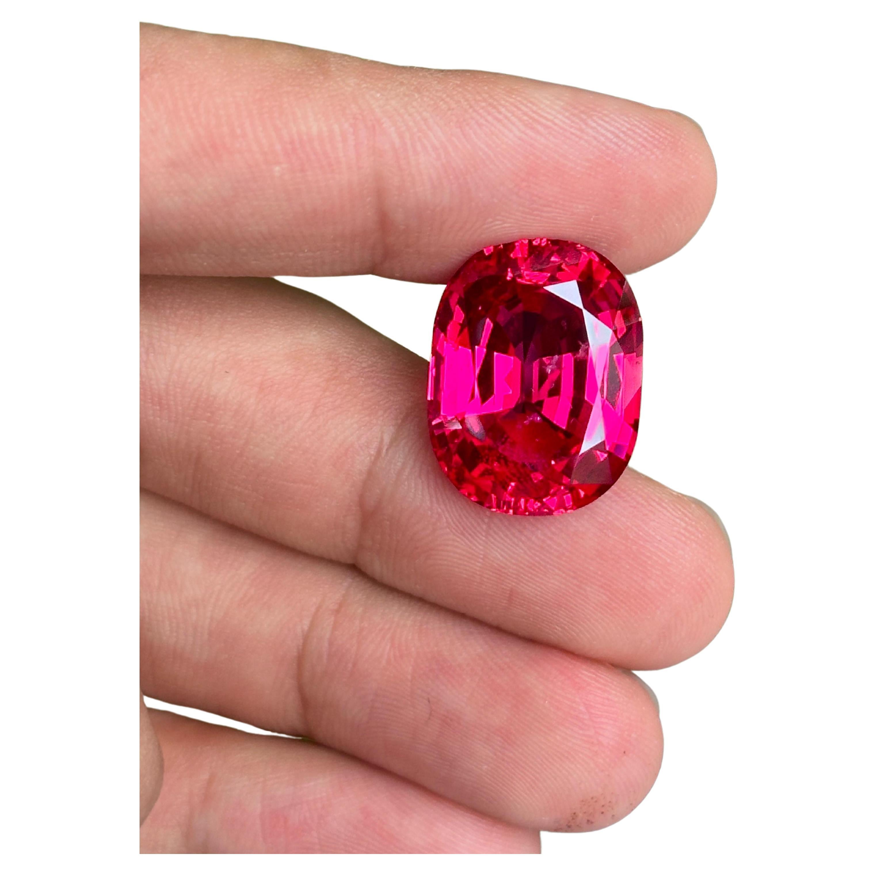Certified 1.02 Carat Natural Tanzania Orange Pink Mahenge Spinel For ...