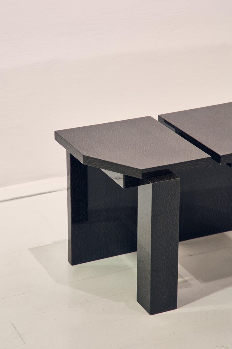 SSS01W Contemporary Stool in Ash Root Wood Veneer For Sale at 1stDibs