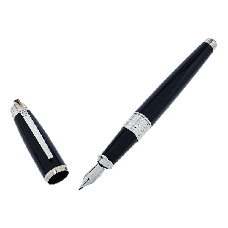 S.T. Dupont Black D-Link Fountain Pen at 1stDibs