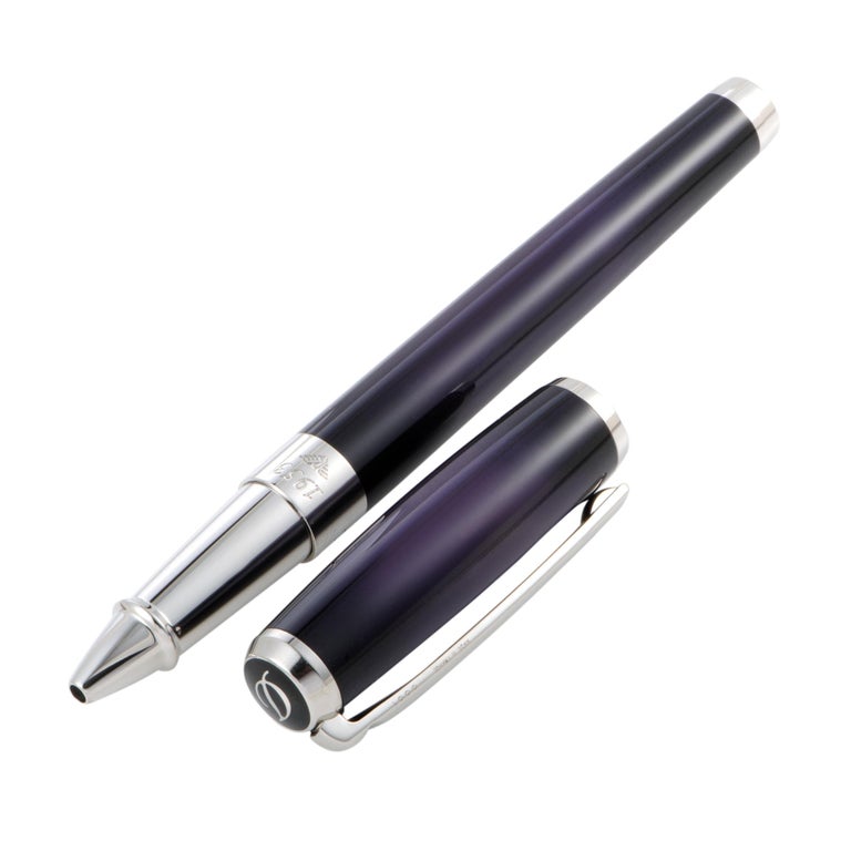 S.T. Dupont Line D Rollerball Pen in Atelier Eggplant at 1stDibs