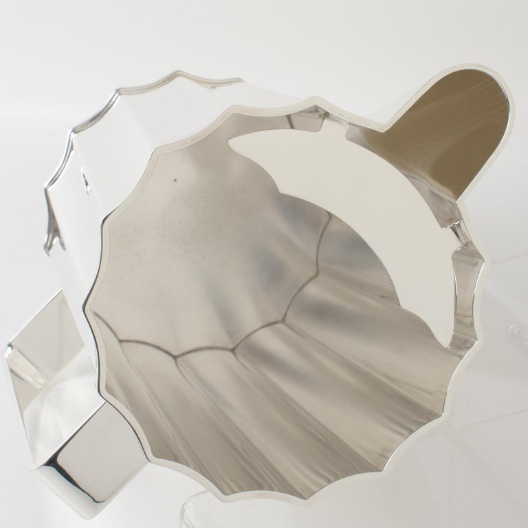 St James Brazil Modernist Twisted Silver Plate Barware Martini Cocktail ...