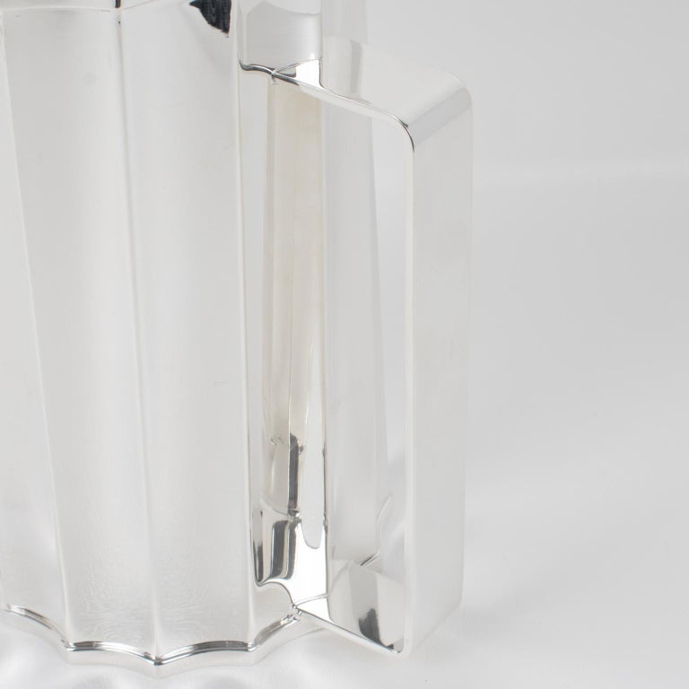 St James Brazil Modernist Twisted Silver Plate Barware Martini Cocktail ...