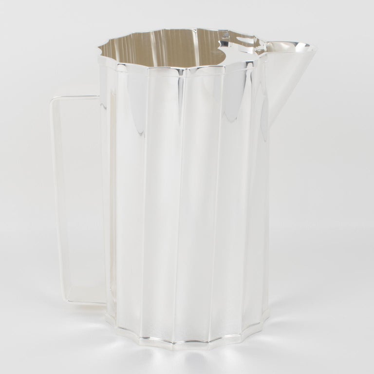 St James Brazil Modernist Twisted Silver Plate Barware Martini Cocktail ...