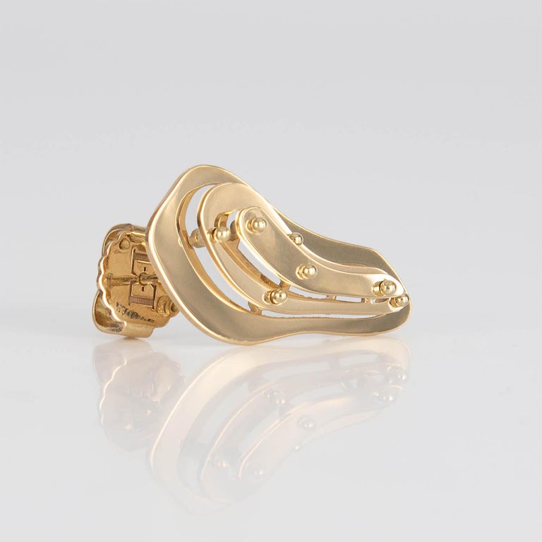 Stack Earrings 14k Solid Gold For Sale at 1stDibs