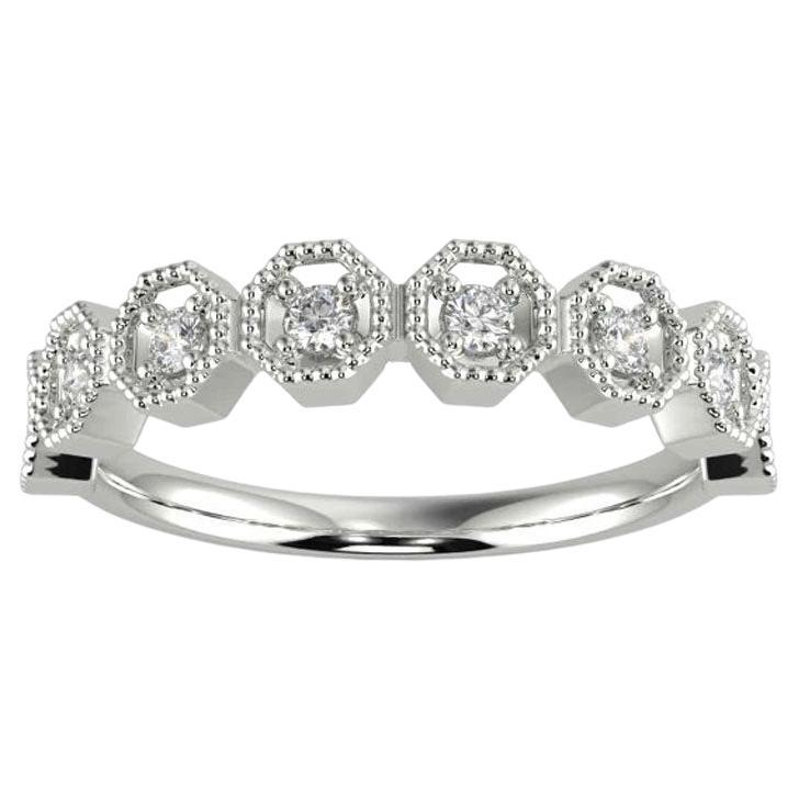 Stackable Diamond Anniversary Band For Sale at 1stDibs