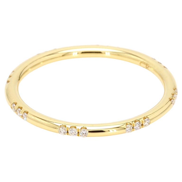 Stackable Diamond Wedding Band Set 18K Yellow, White or Rose Gold For ...