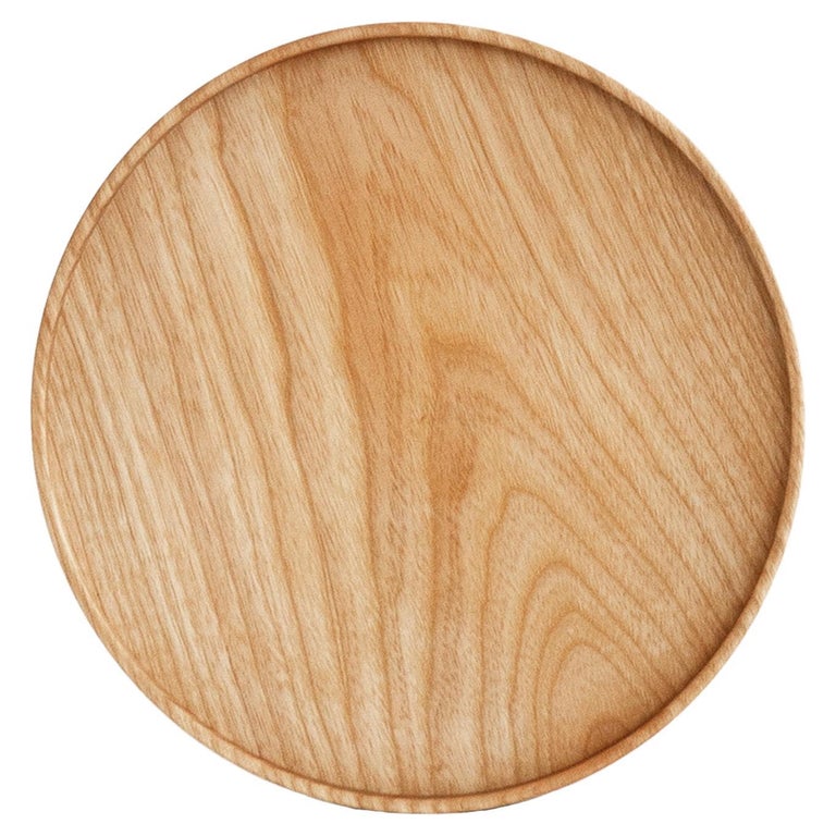 Stackable Plates, ash wood, handmade in France, OROS Edition For Sale ...