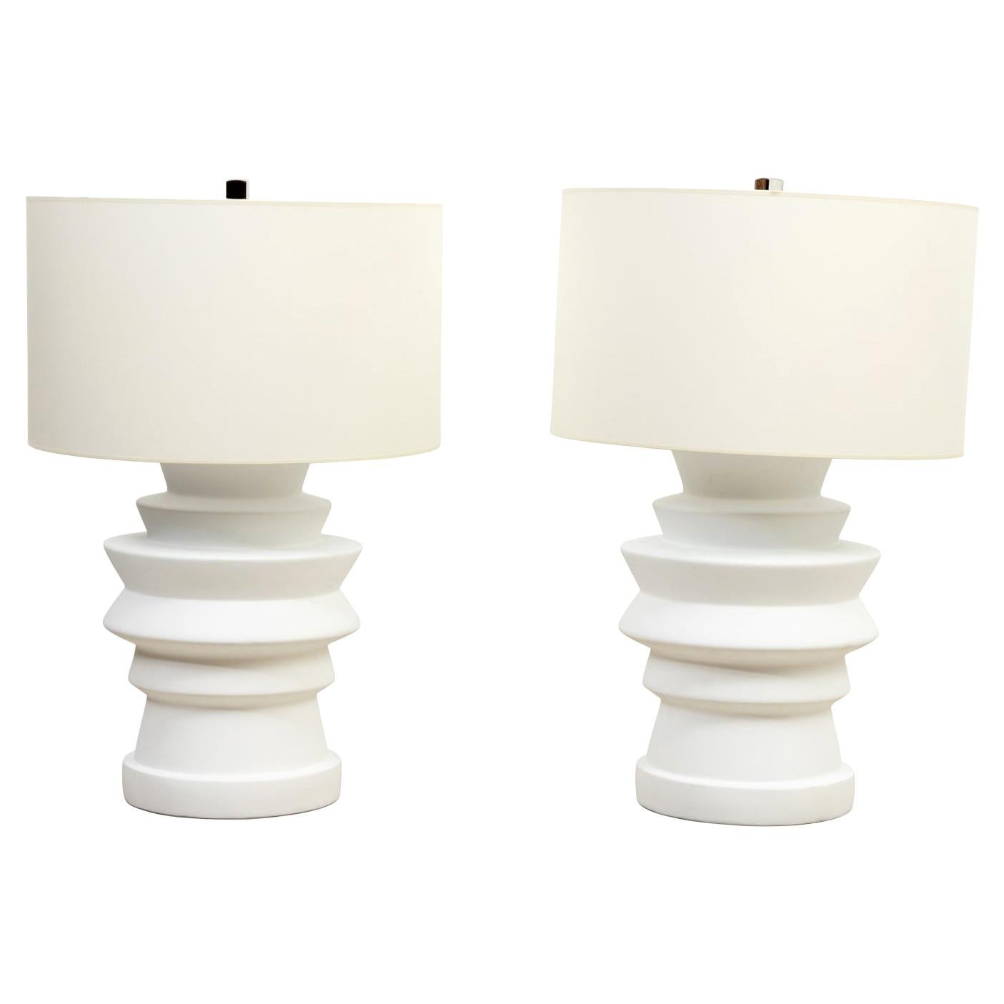 Stacked Disk Lamps at 1stDibs