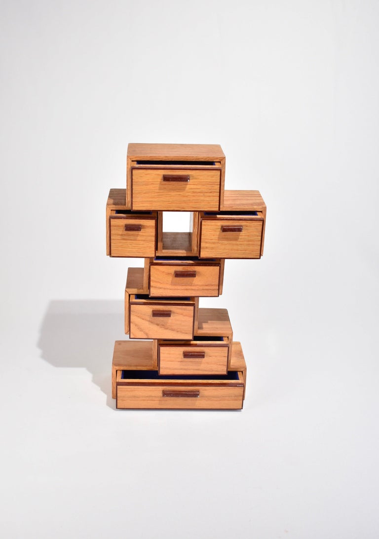 Stacked Wooden Jewelry Box at 1stDibs