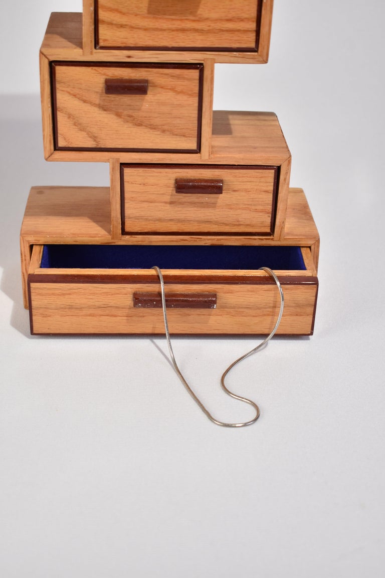 Stacked Wooden Jewelry Box at 1stDibs