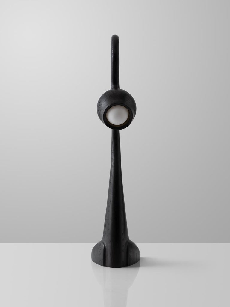 STACKED Wooden Tabletop Light No.2, shown in Ebonized Ash, Available ...