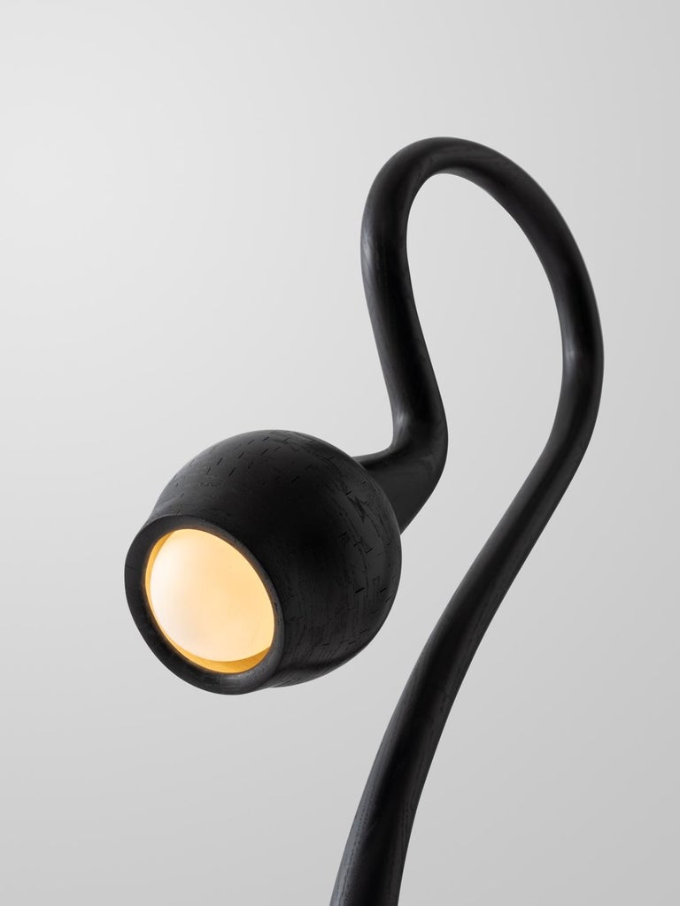 STACKED Wooden Tabletop Light No.2, shown in Ebonized Ash, Available ...