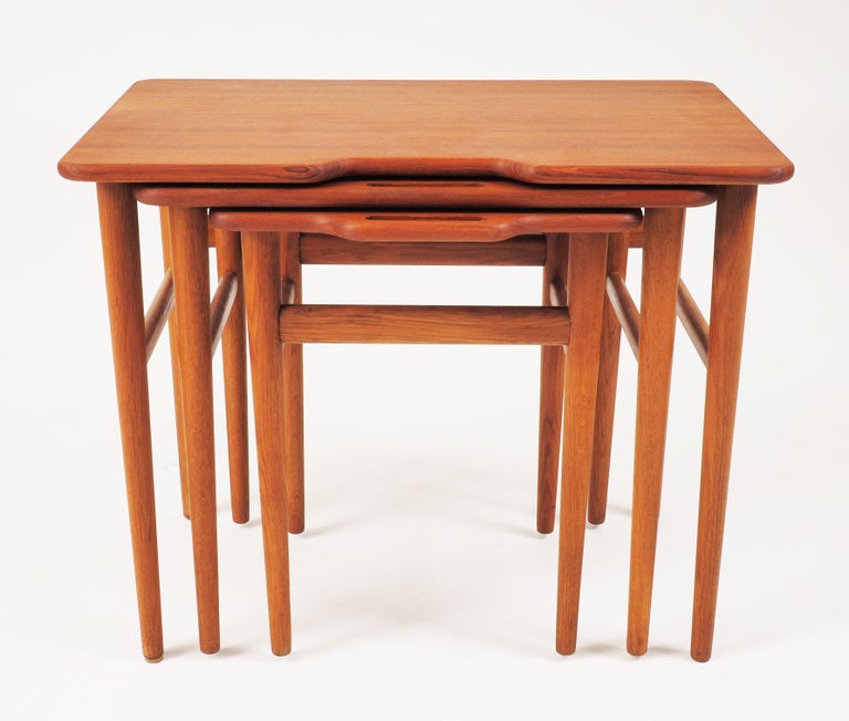 Stacking Tables in Massive Teak by Kurt Östervig, Produced by Jason ...