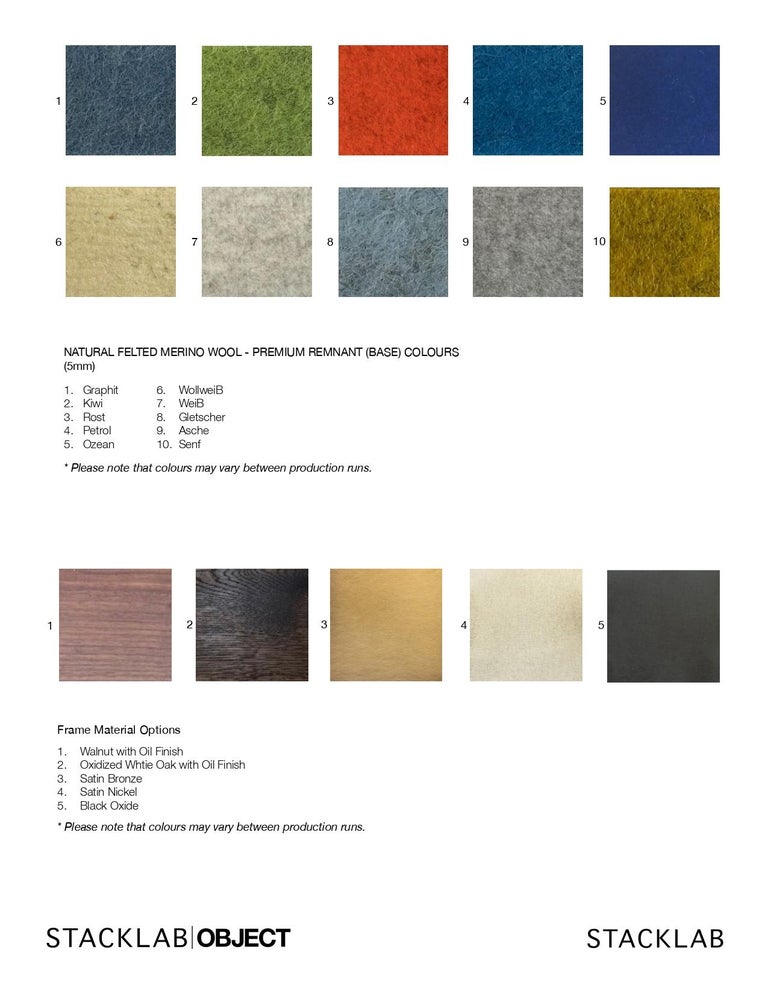 Stacklab Felt Series, Triangle - Merino Wool Felt and Steel Legs For ...