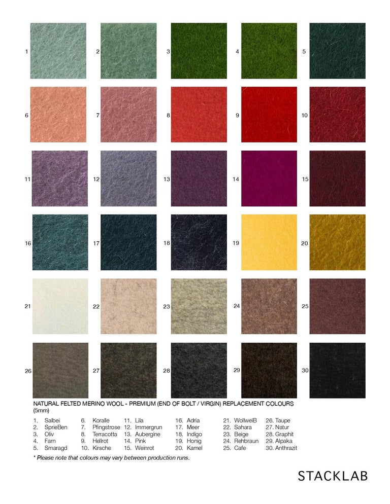 Stacklab Felt Series, Triangle - Merino Wool Felt and Steel Legs For ...