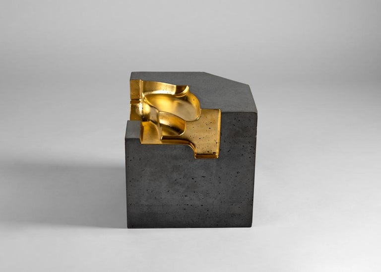 Stacklab, "Gold Cube", Contemporary Side Table, Canada, 2016 For Sale ...