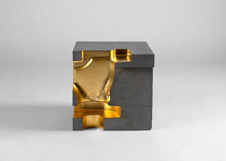 Stacklab, "Gold Cube", Contemporary Side Table, Canada, 2016 For Sale ...