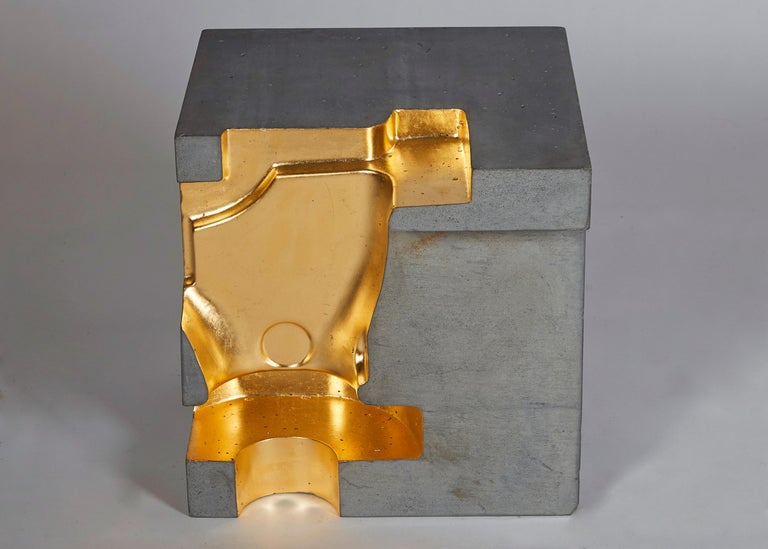 Stacklab, "Gold Cube", Contemporary Side Table, Canada, 2016 For Sale ...